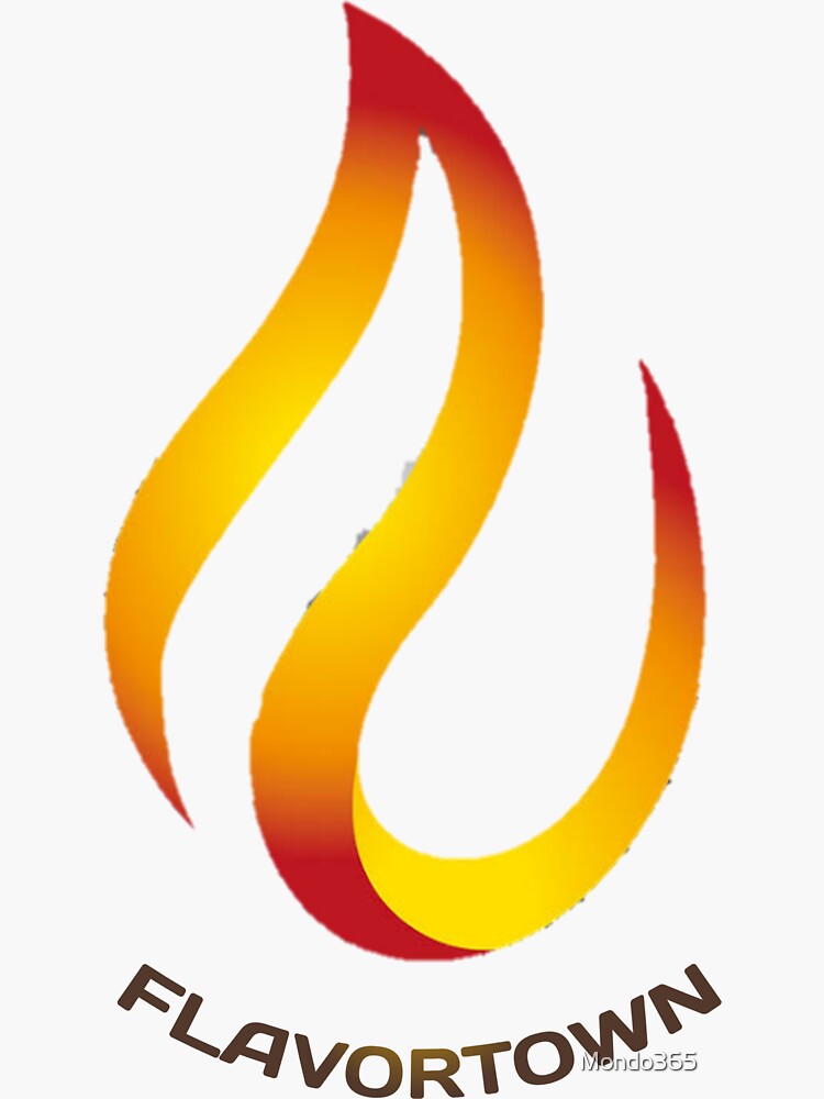 "Flavortown fire department, " Sticker for Sale by Mondo365 | Redbubble