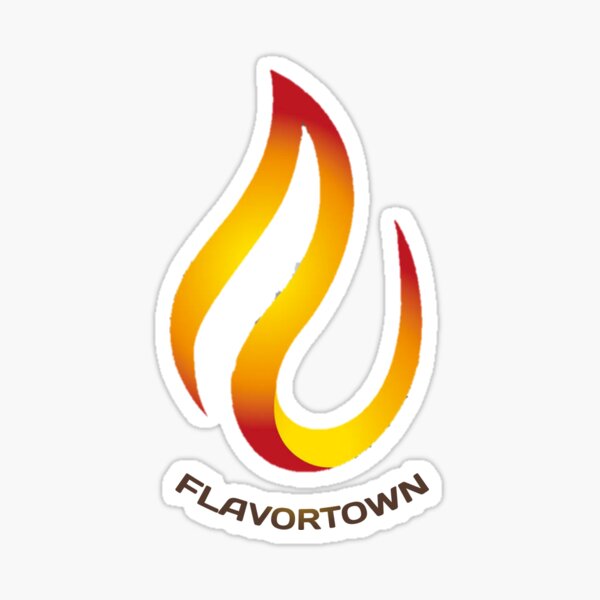 "Flavortown fire department, " Sticker for Sale by Mondo365 | Redbubble