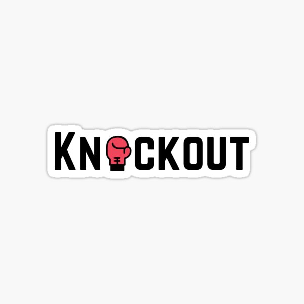 "Knockout Boxing Women" Sticker for Sale by moveella | Redbubble