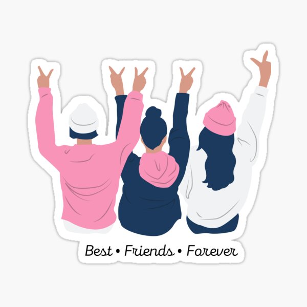 "Best Friends Forever Design" Sticker by hamza755 | Redbubble