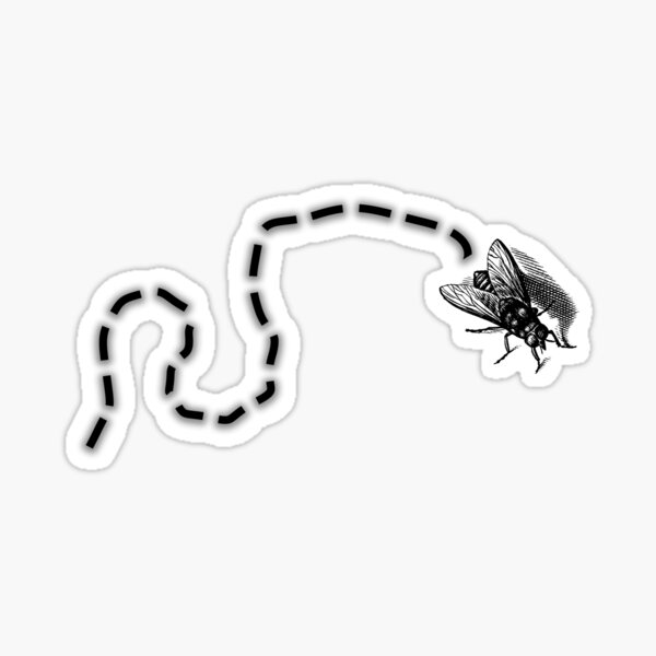 "Fly walking over Design, Itchy" Sticker for Sale by eidrood | Redbubble