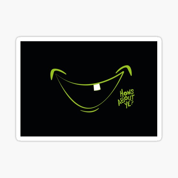 "Hows about ye? face mask" Sticker by blurbox | Redbubble