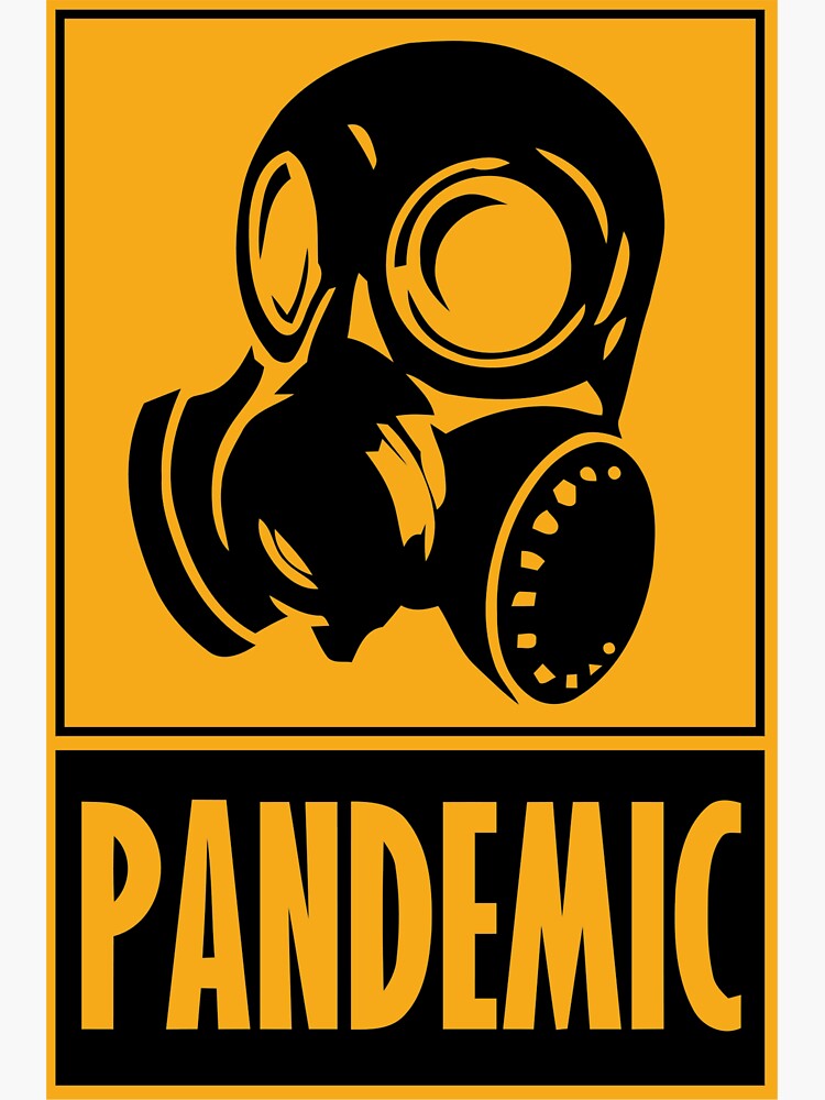 "Pandemic Official Logo" Sticker by mikey2468 | Redbubble