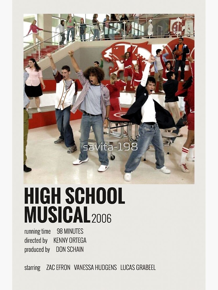 "High School Musical Polaroid Poster" Sticker by savita-198 | Redbubble