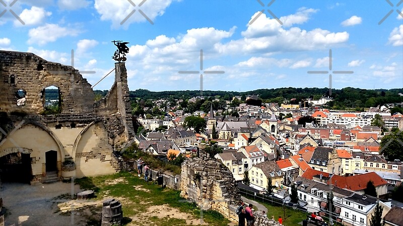 "European Castle Town Valkenburg Ruins Photography" by Mosef -e | Redbubble