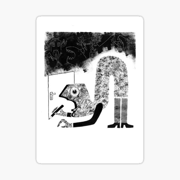 "Escape" Sticker for Sale by basko-art | Redbubble