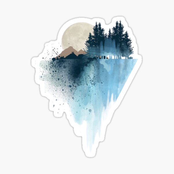 "Imaginary world" Sticker for Sale by Svm33 | Redbubble