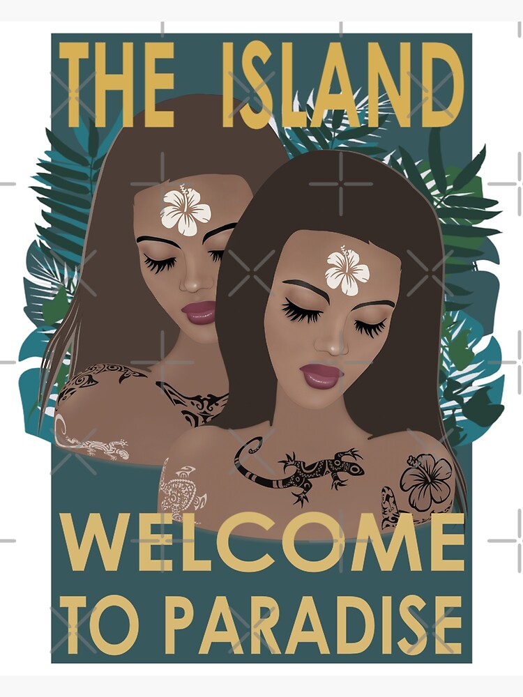 "THE ISLAND. WELCOME TO PARADISE" Poster for Sale by vic4U | Redbubble