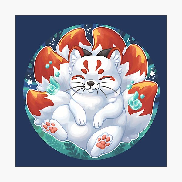 Kitsune Cartoon Photographic Prints | Redbubble