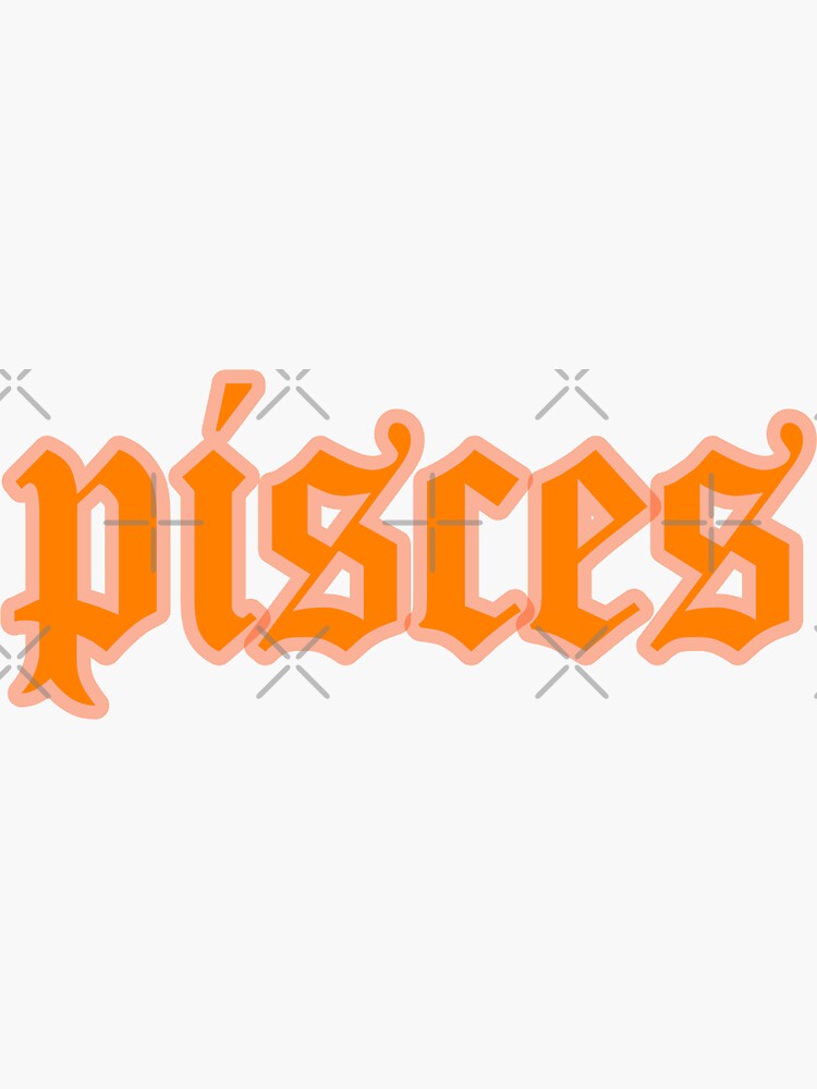 "pisces " Sticker for Sale by Liiiiiiiiv | Redbubble