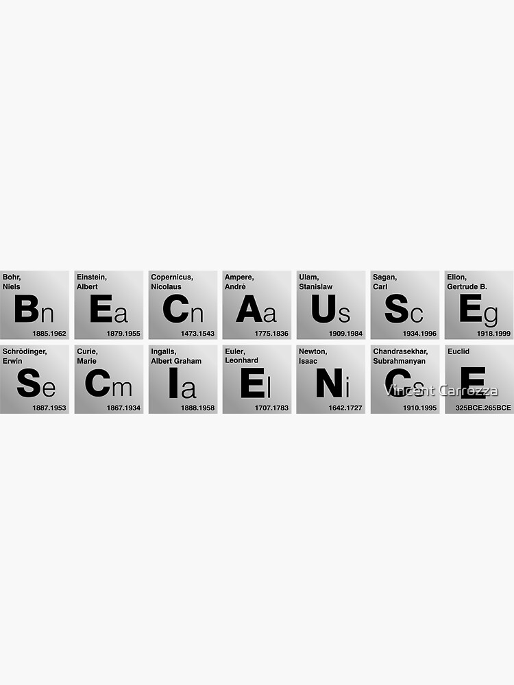 "Because Science!" Sticker by 6amCrisis | Redbubble