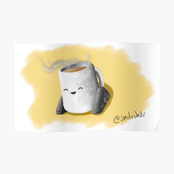 "Teabot Art" Poster by smolrobots | Redbubble