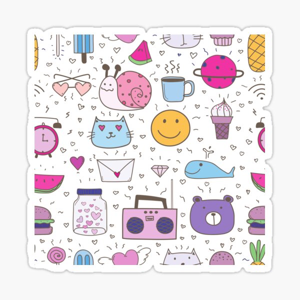 "Cute Kids Cartoon Drawing" Sticker for Sale by cgroenewald | Redbubble