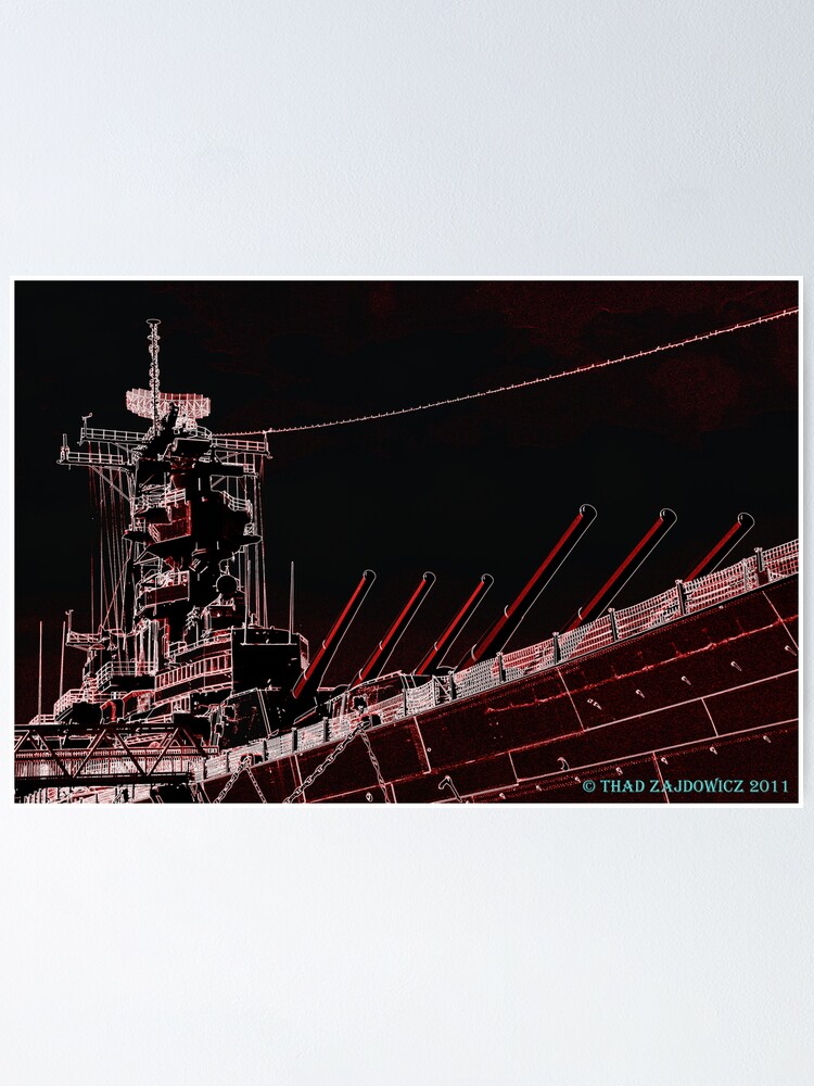 "USS Wisconsin" Poster for Sale by thadz | Redbubble