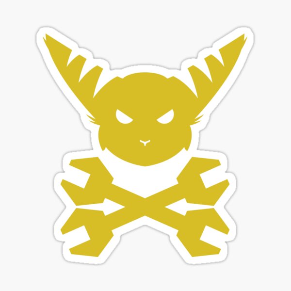"Ratchet & Clank Lombax Crossed Wrench Insignia" Sticker for Sale by ...