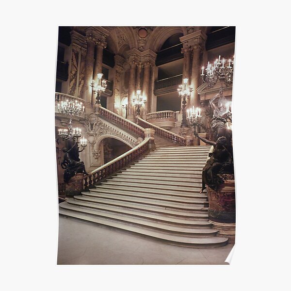 "Charles Garnier - Die großartige Treppe der Oper - Garnier" Poster von ...