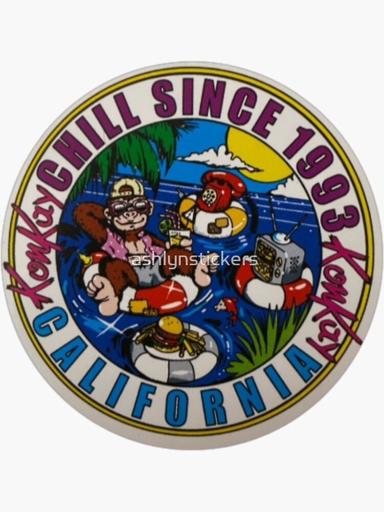 "chill since 1993 california " Sticker by ashlynstickers | Redbubble