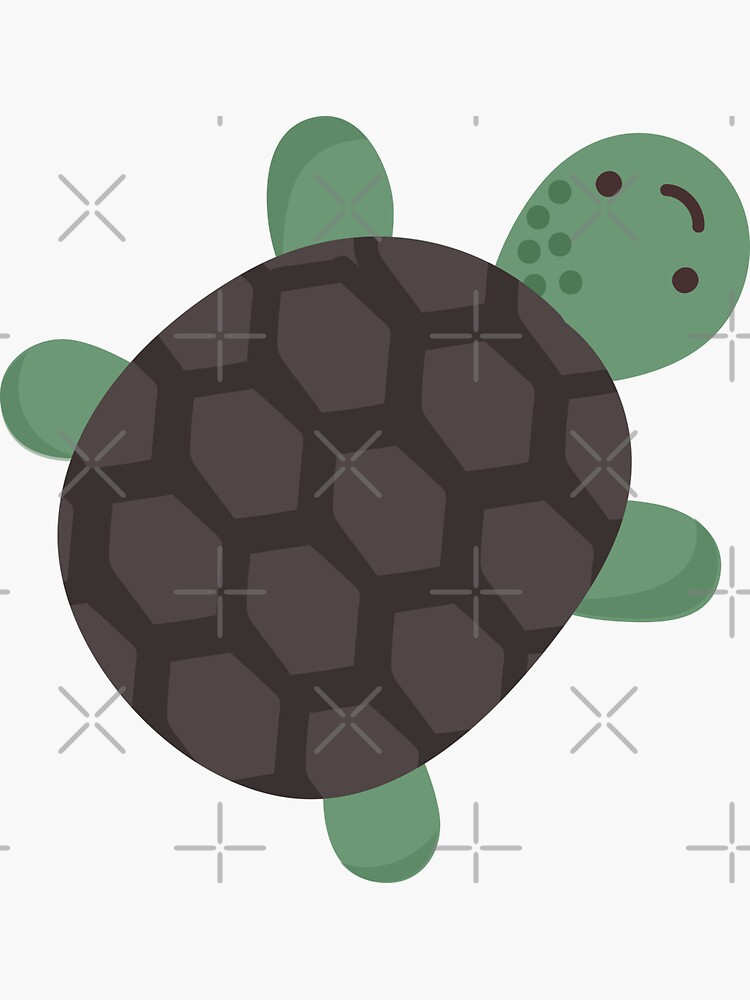 "cartoon turtle sticker" Sticker by keeganemma | Redbubble