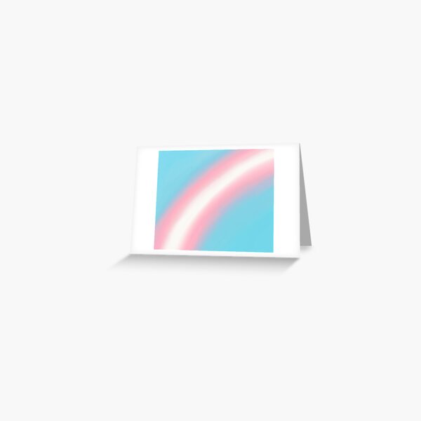 "Subtle trans gradient pride flag" Greeting Card for Sale by Peta-m ...