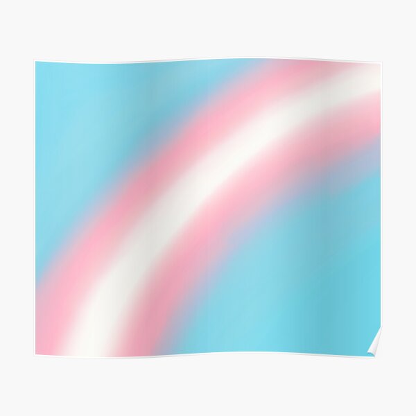 "Subtle trans gradient pride flag" Poster by Peta-m | Redbubble