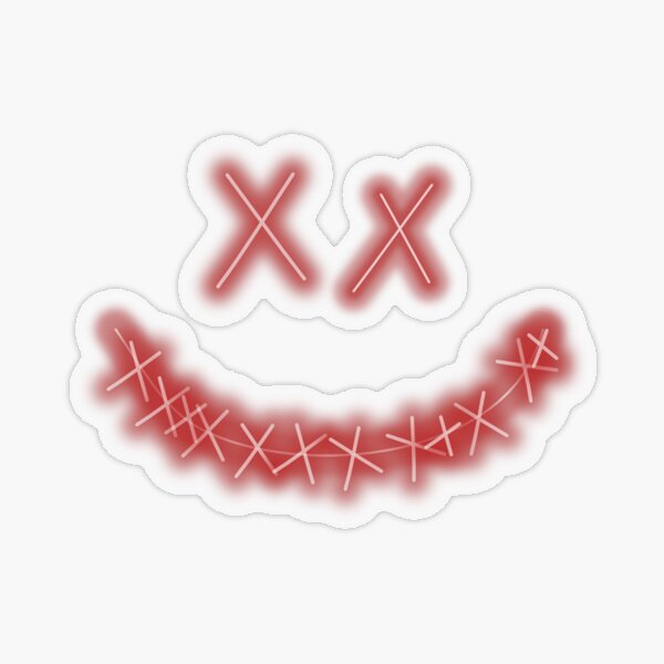 "red purge mask" Sticker for Sale by carleemarkle | Redbubble