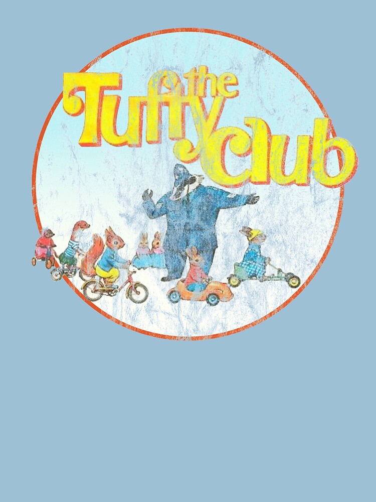 "Vintage Tufty Club with worn and distressed finish." T-shirt for Sale ...