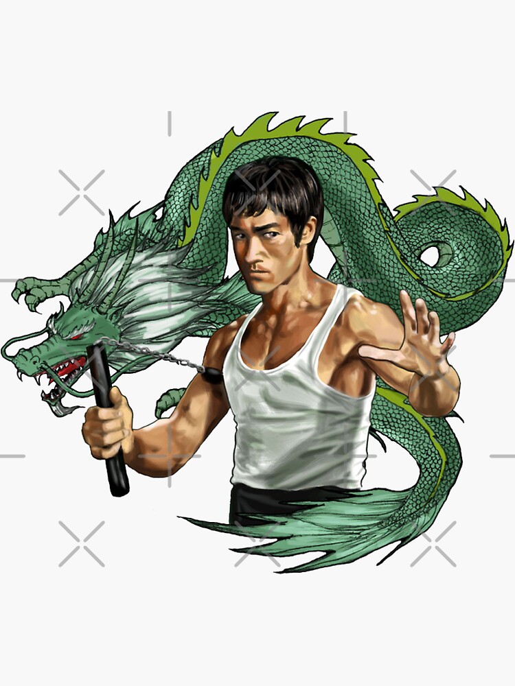 "bruce lee" Sticker by Mohamdadel77 | Redbubble