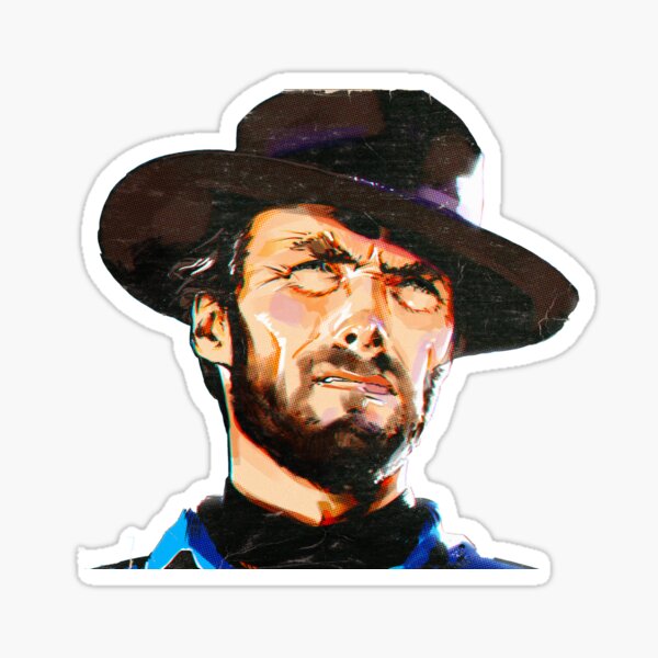 "Clint Eastwood" Sticker for Sale by osmmsk | Redbubble