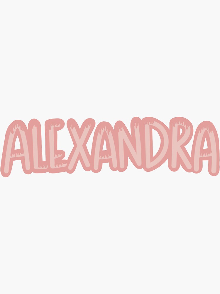 "Alexandra Name" Sticker by izzyballis | Redbubble