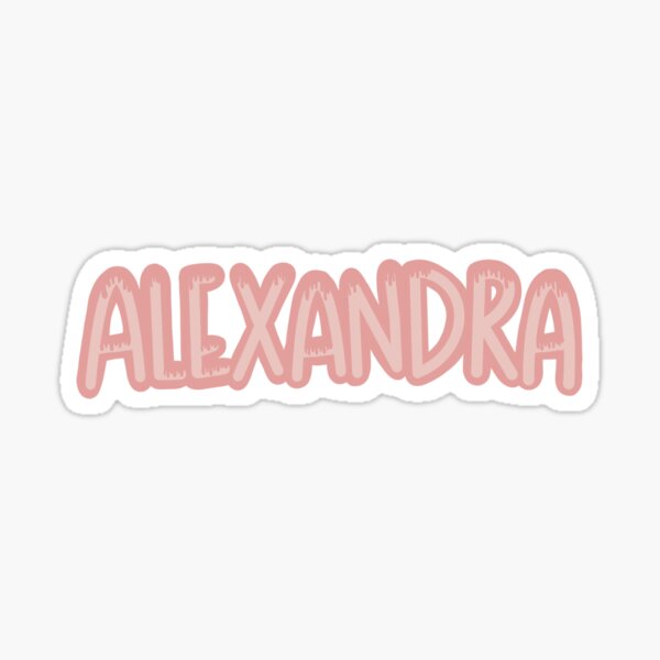 "Alexandra Name" Sticker by izzyballis | Redbubble