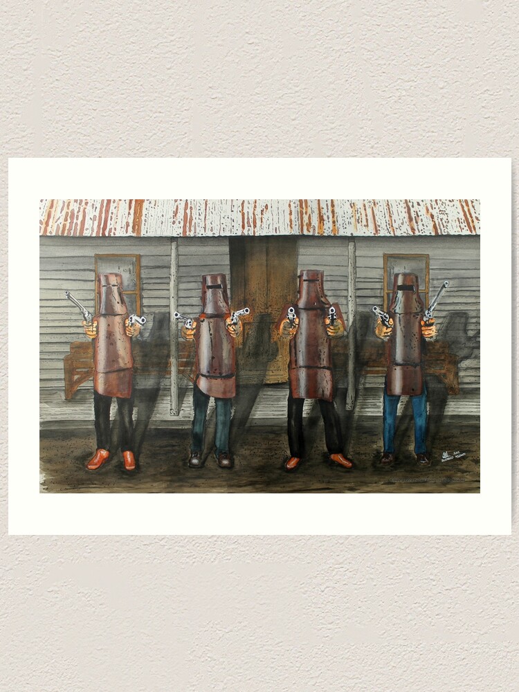 "Ned Kelly Gang" Art Print for Sale by BernardWeekes | Redbubble