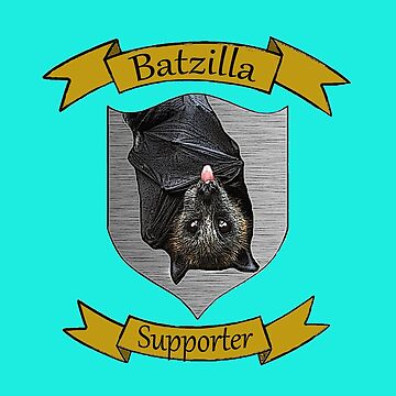 "Batzilla - Batzilla Supporter! (turquoise)" Essential T-Shirt for Sale ...