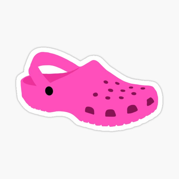 "Hot Pink croc" Sticker for Sale by Delaneysdesigns | Redbubble