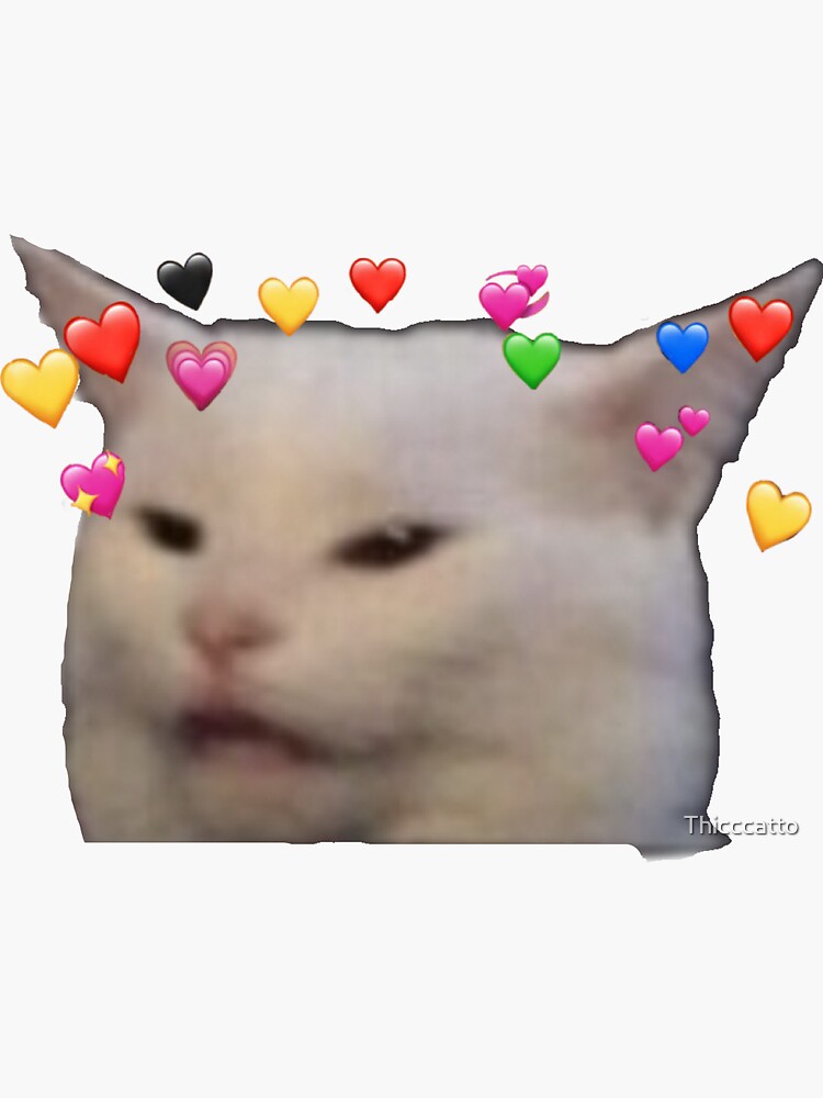 "offended meme cat sticker" Sticker for Sale by Thicccatto | Redbubble