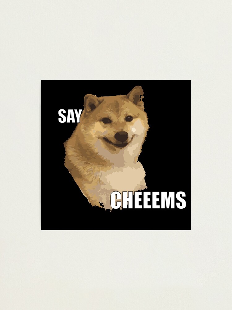 "Say Cheems instead of say cheese" Photographic Print for Sale by ...
