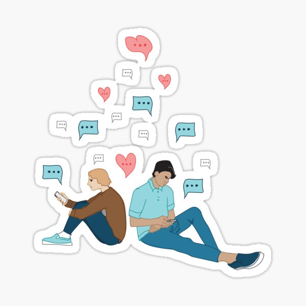 "Love Connection" Sticker for Sale by MelissaLiban | Redbubble