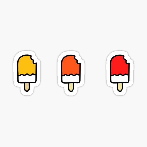 "popsicle sticker pack" Sticker for Sale by zarapatel | Redbubble