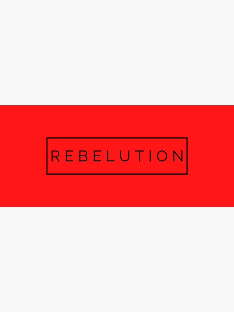 "REBELUTION" Sticker for Sale by unitedhuddle | Redbubble