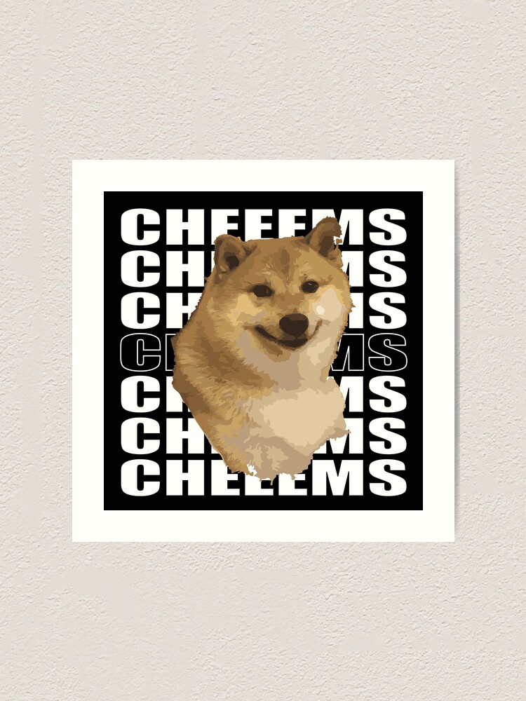 Lámina artística «cheems cheems cheems perro» de violetcho | Redbubble