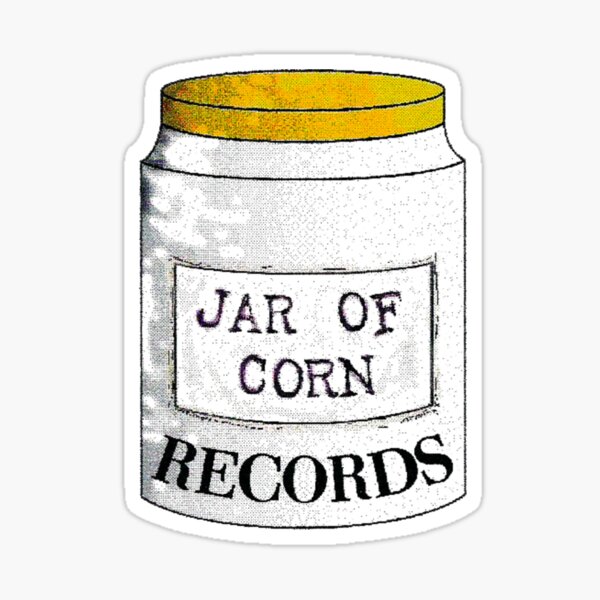 "Jar of Corn Records Logo" Sticker for Sale by Jarofcorn | Redbubble