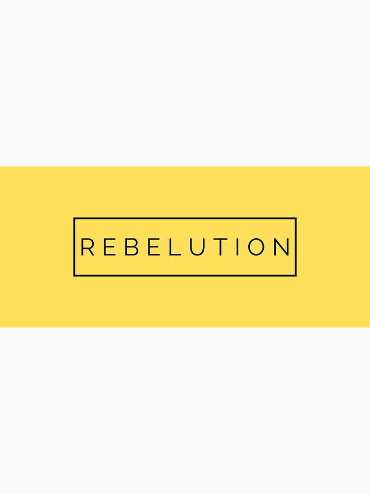 "REBELUTION" Sticker by unitedhuddle | Redbubble