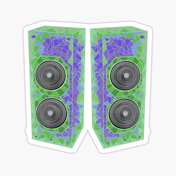 "Crystal HiFi Speakers " Sticker for Sale by EN101 | Redbubble