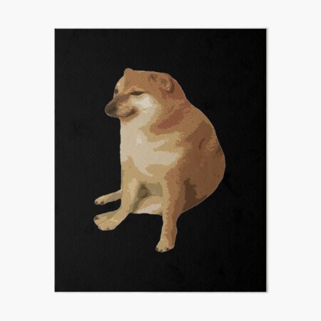 "Cheems dog" Art Board Print by samer11 | Redbubble