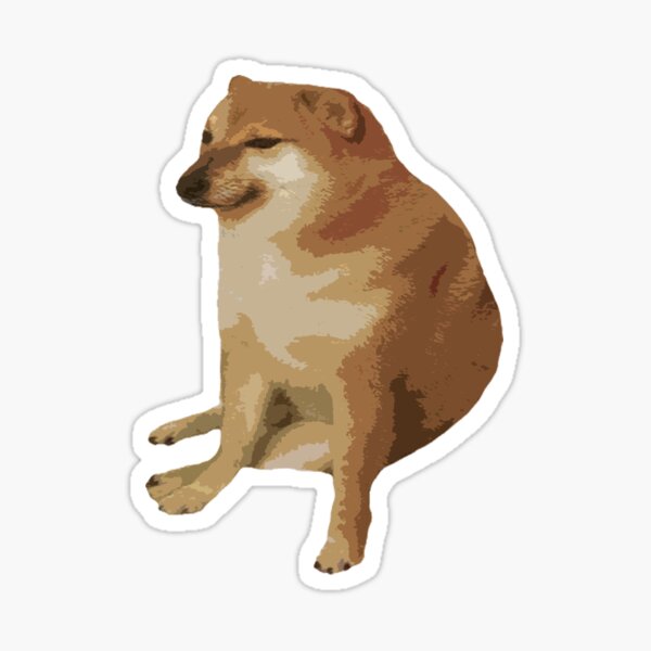 "Cheems dog" Sticker for Sale by samer11 | Redbubble