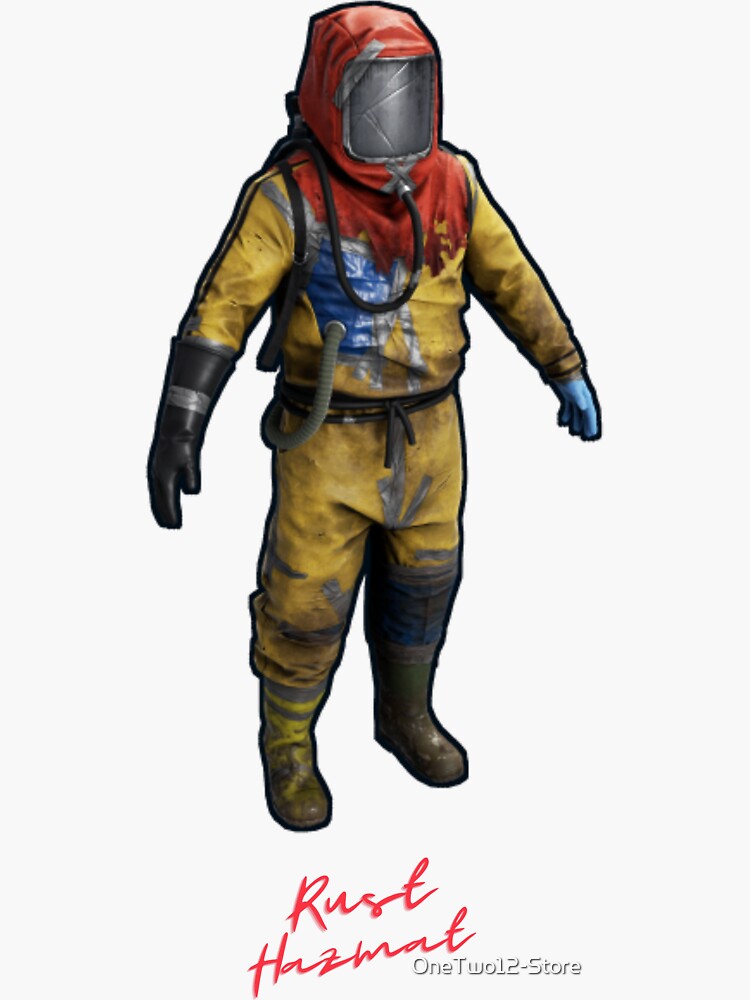 "Rust Hazmat T-Shirt Spreadshirt" Sticker by OneTwo12-Store | Redbubble