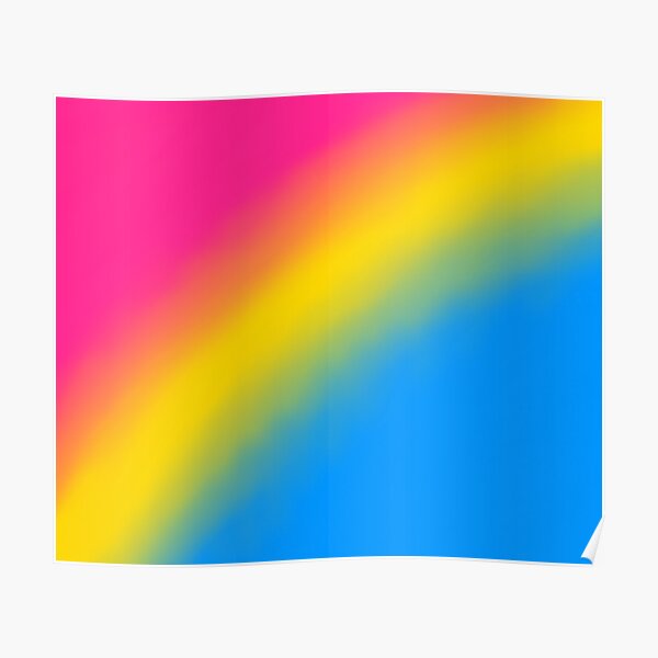 "Subtle pansexual gradient pride flag" Poster for Sale by Peta-m ...