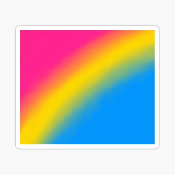 "Subtle pansexual gradient pride flag" Sticker by Peta-m | Redbubble