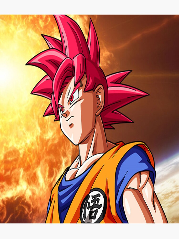 Pegatina «Dragon Ball Super Goke SSG» de mattheos04 | Redbubble
