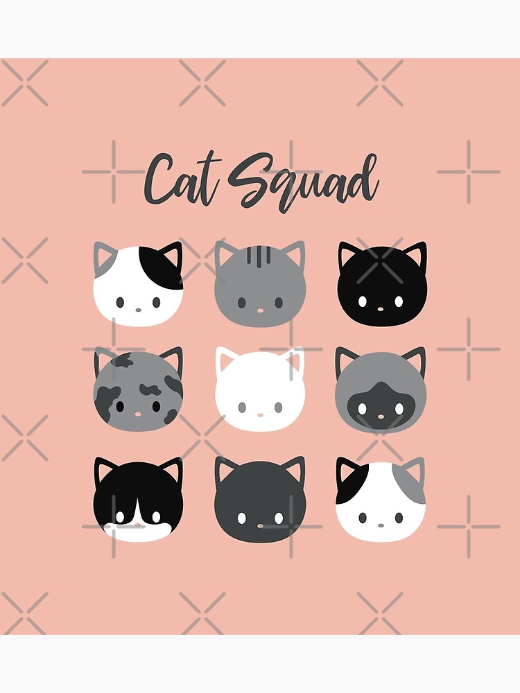 "Cat Squad" Art Print for Sale by cynthiatiz | Redbubble