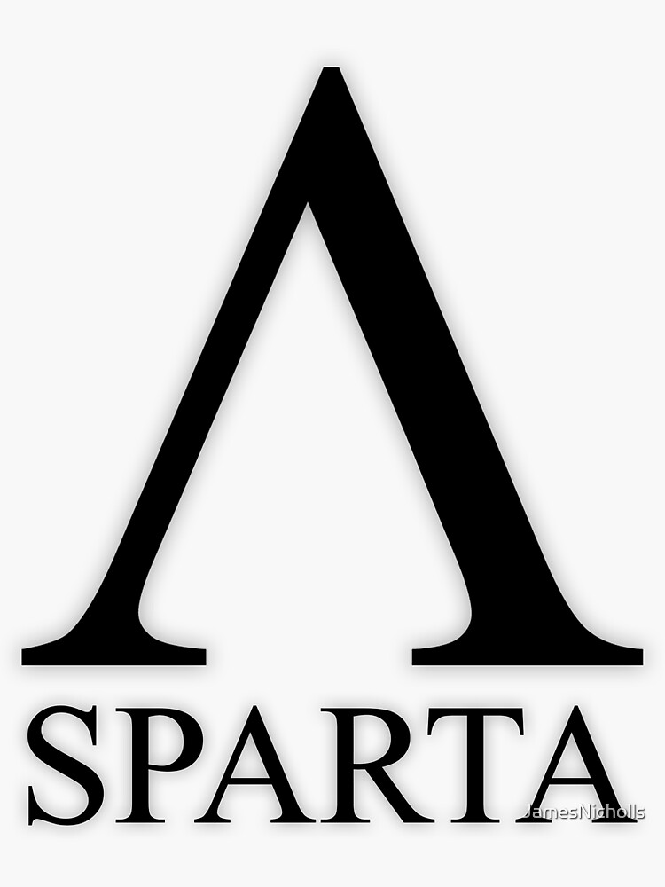 "Sparta Lambda" Sticker by JamesNicholls | Redbubble